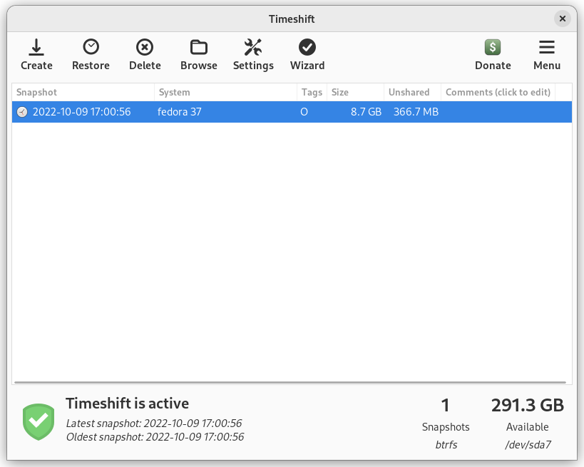 تثبيت وإعداد timeshift على توزيعة فيدورا - البرامج والتطبيقات - مجتمع أسس